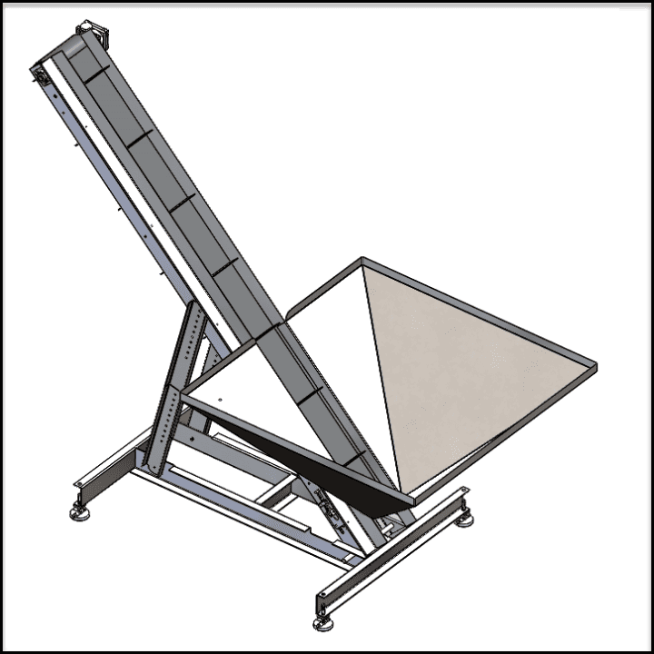 Multipurpose Incline Elevating Conveyor | Complete CAD Files Package ...